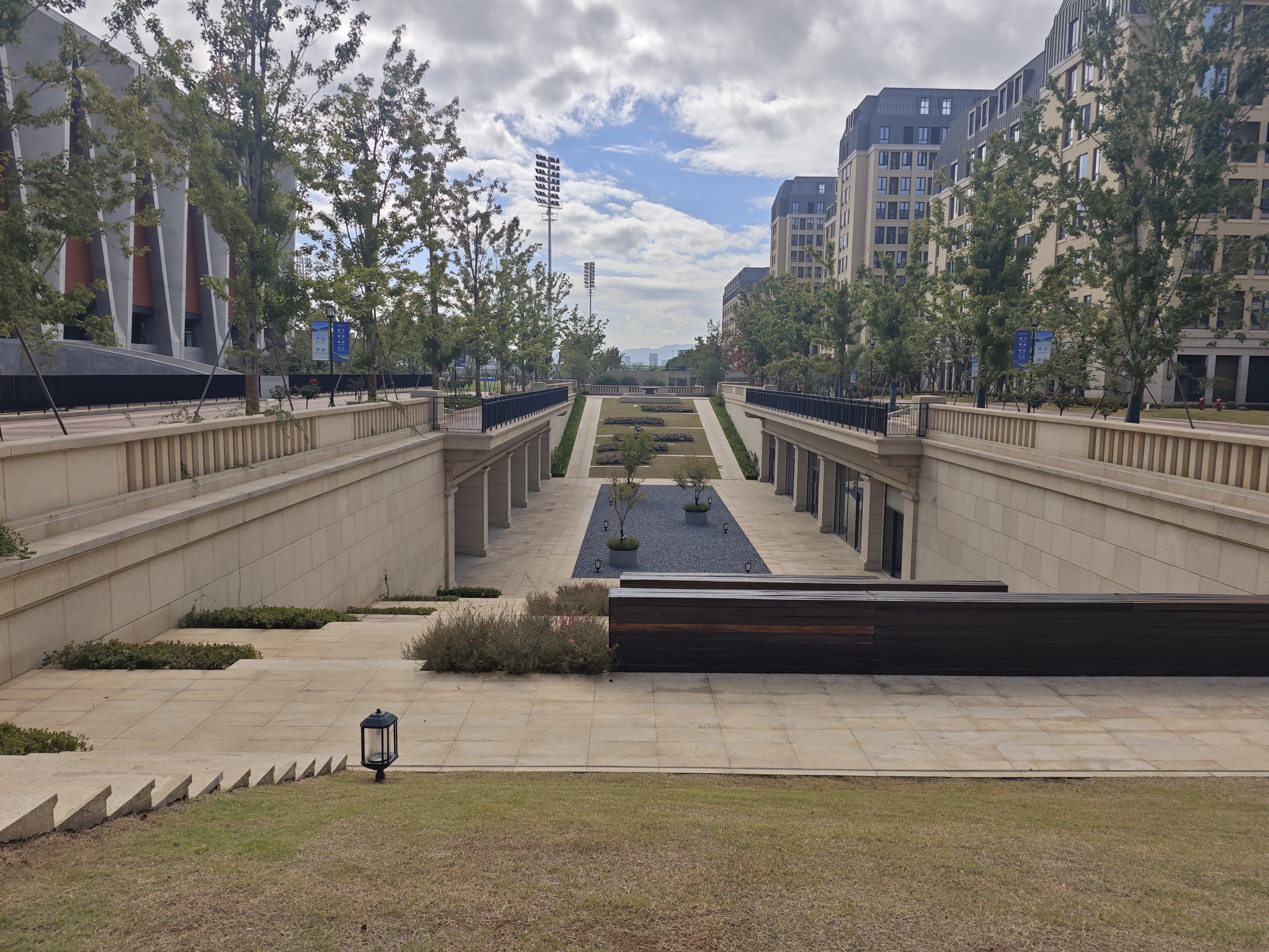 East Student Street Sunken Plaza