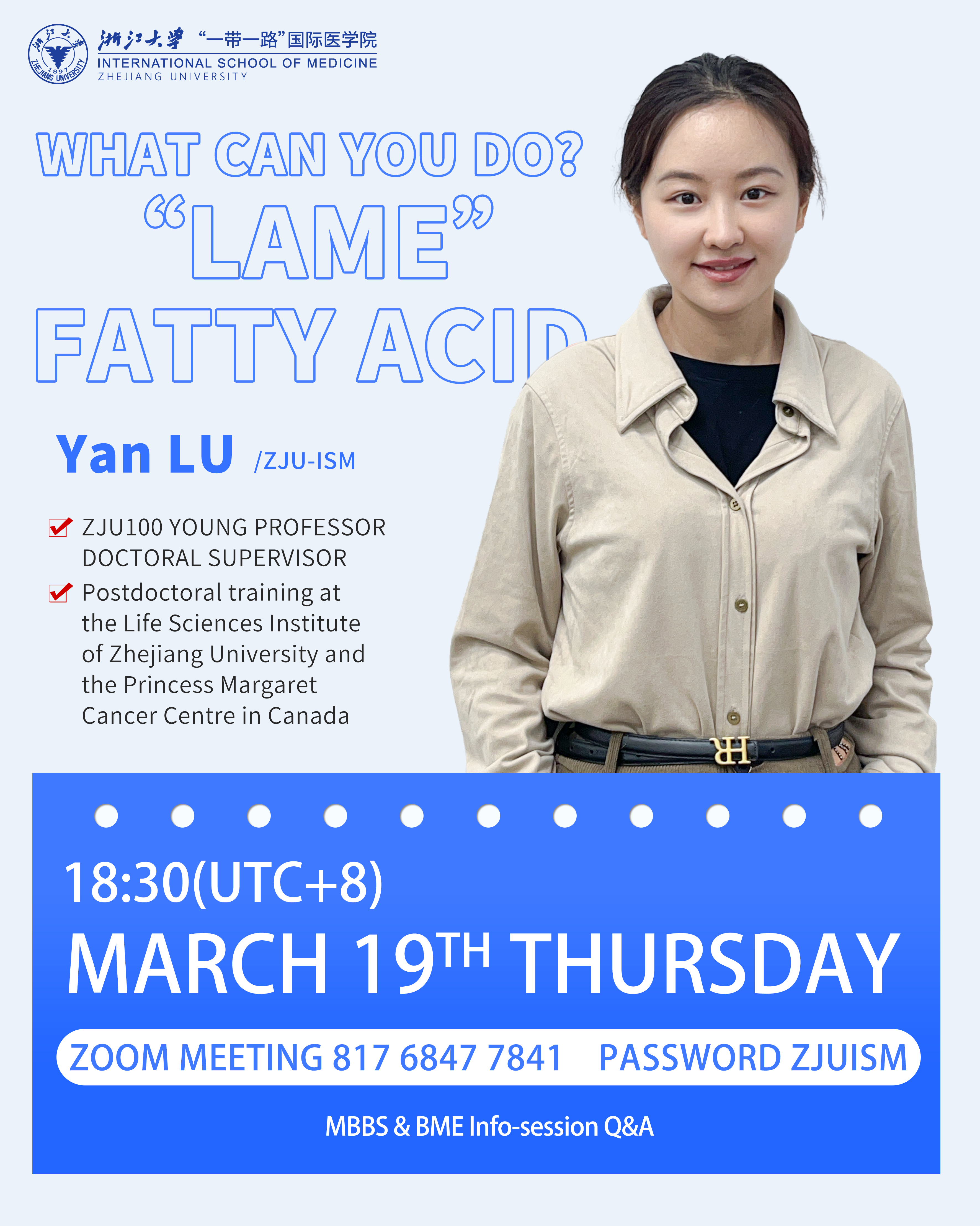 Join us for an exclusive lecture "What can you do? LAME fatty acid ...